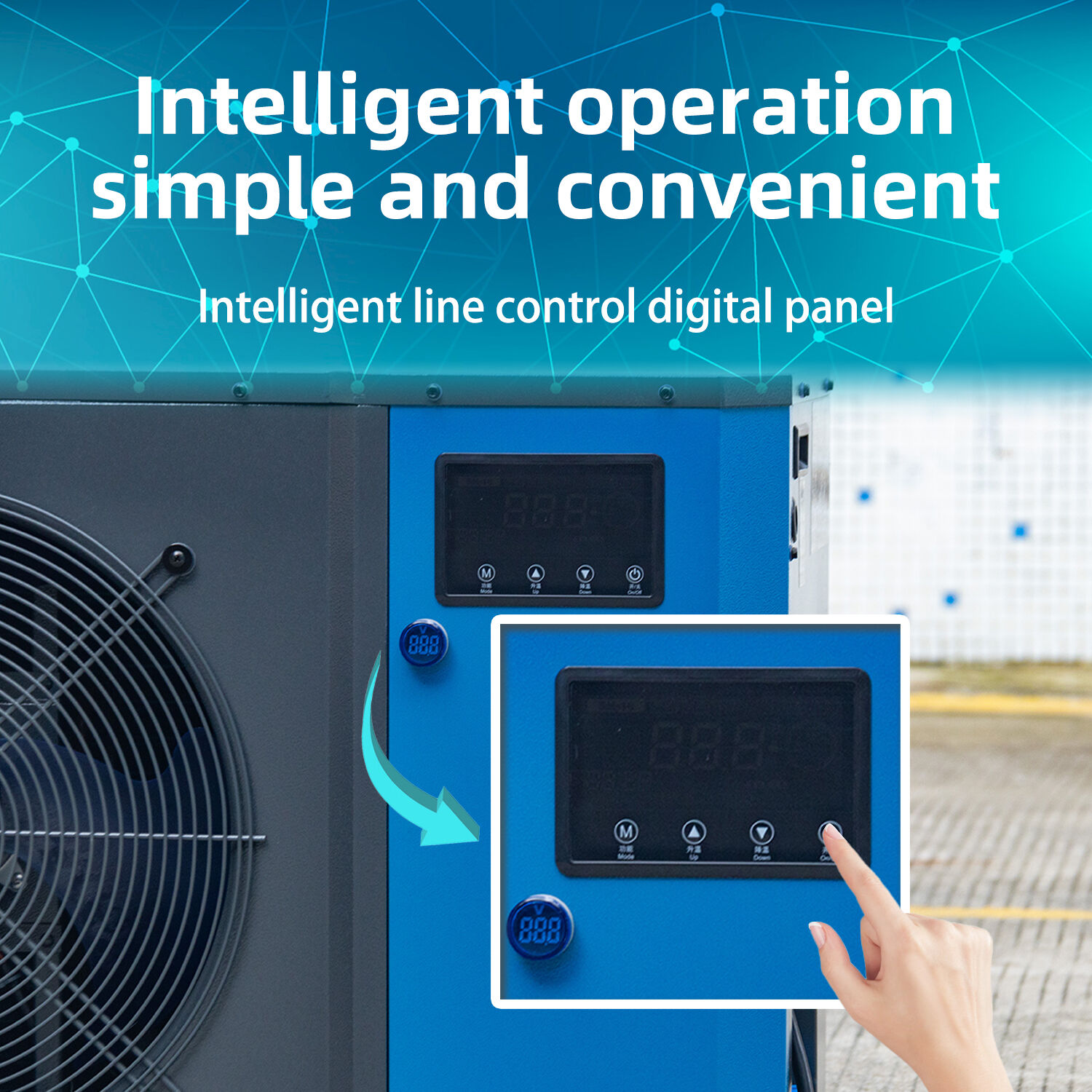 Frequency Conversion Aquaculture Constant Temperature Heater Aquarium Koi Pond Water Chiller ...